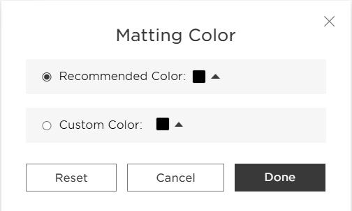 How Do I Select a Custom Mat Color? – Zno Support