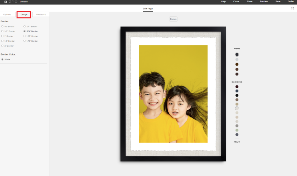 How do I Order a Framed Deckled Edge Art Print? – Zno Support